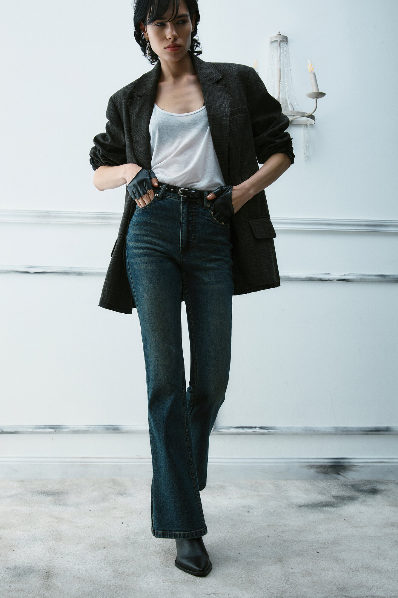 Джинсы клеш Women Rock 