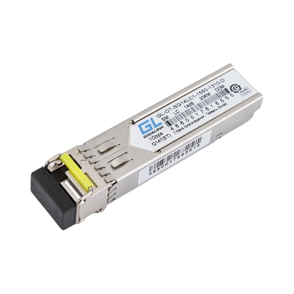 GIGALINK Модуль SFP, WDM, 1.25Гбит/c, одно волокно SM, LC GL-OT-SG14LC1-1550-1310-D