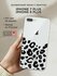 Чехол на Apple iPhone 7 Plus / Айфон 7 Плюс с принтом "Окрас леопарда фон черный...
