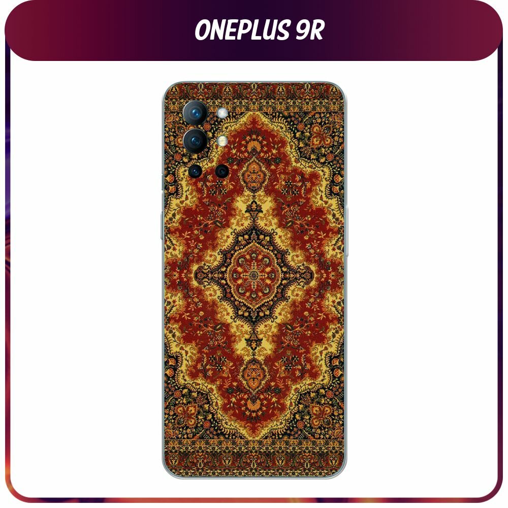 Силиконовый чехол на OnePlus 9R / ВанПлас 9R с принтом Ковер