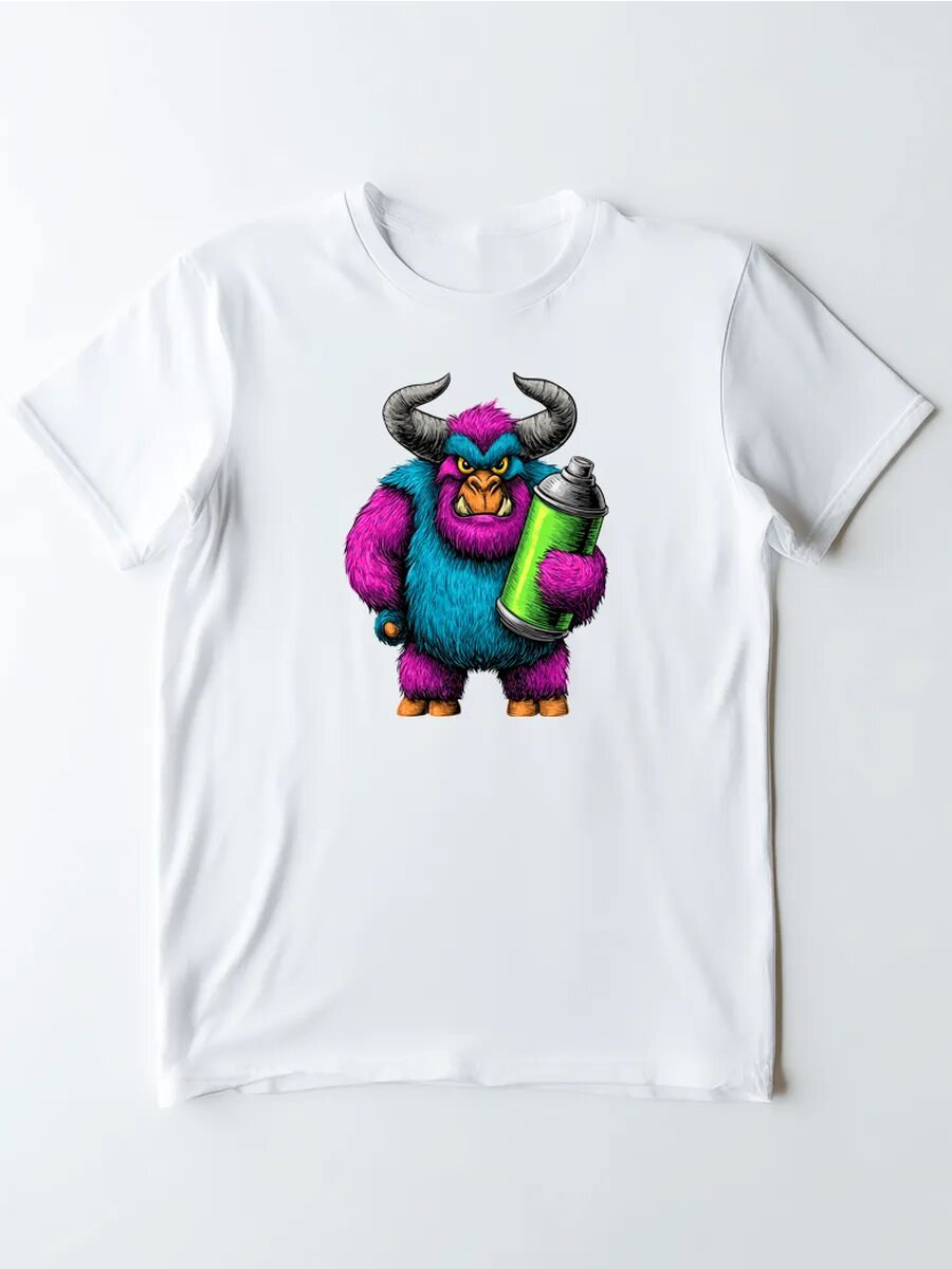 Футболка злой монстр