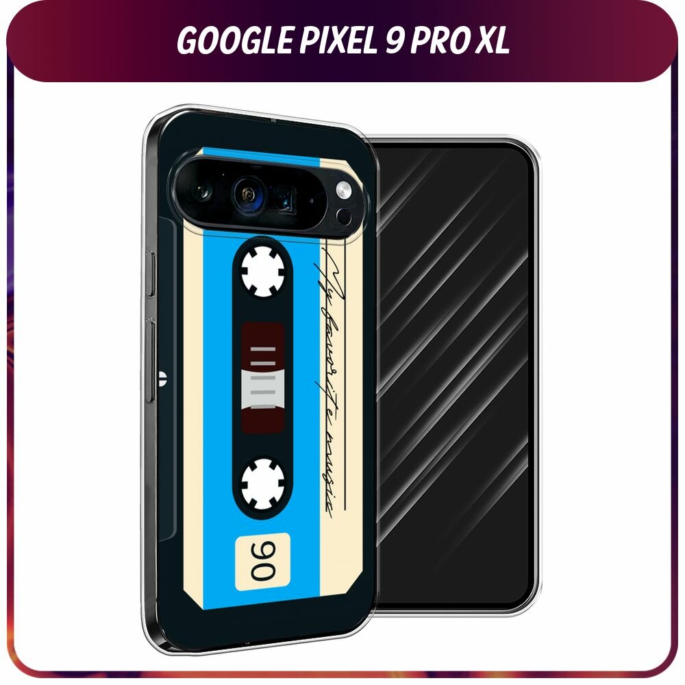 Чехол на Google Pixel 9 Pro XL / Гугл Пиксель 9 Про XL с принтом "Темная кассета"