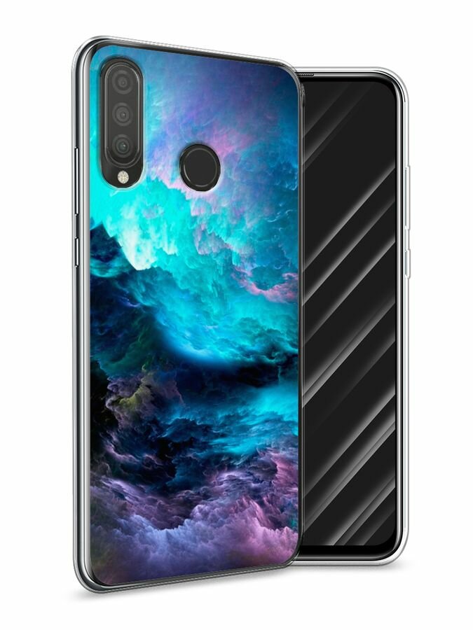 Чехол на Huawei P30 Lite/Honor 20S/20 Lite (2020) / Хуавей P30 Лайт с принтом "Бирюзовое небо"