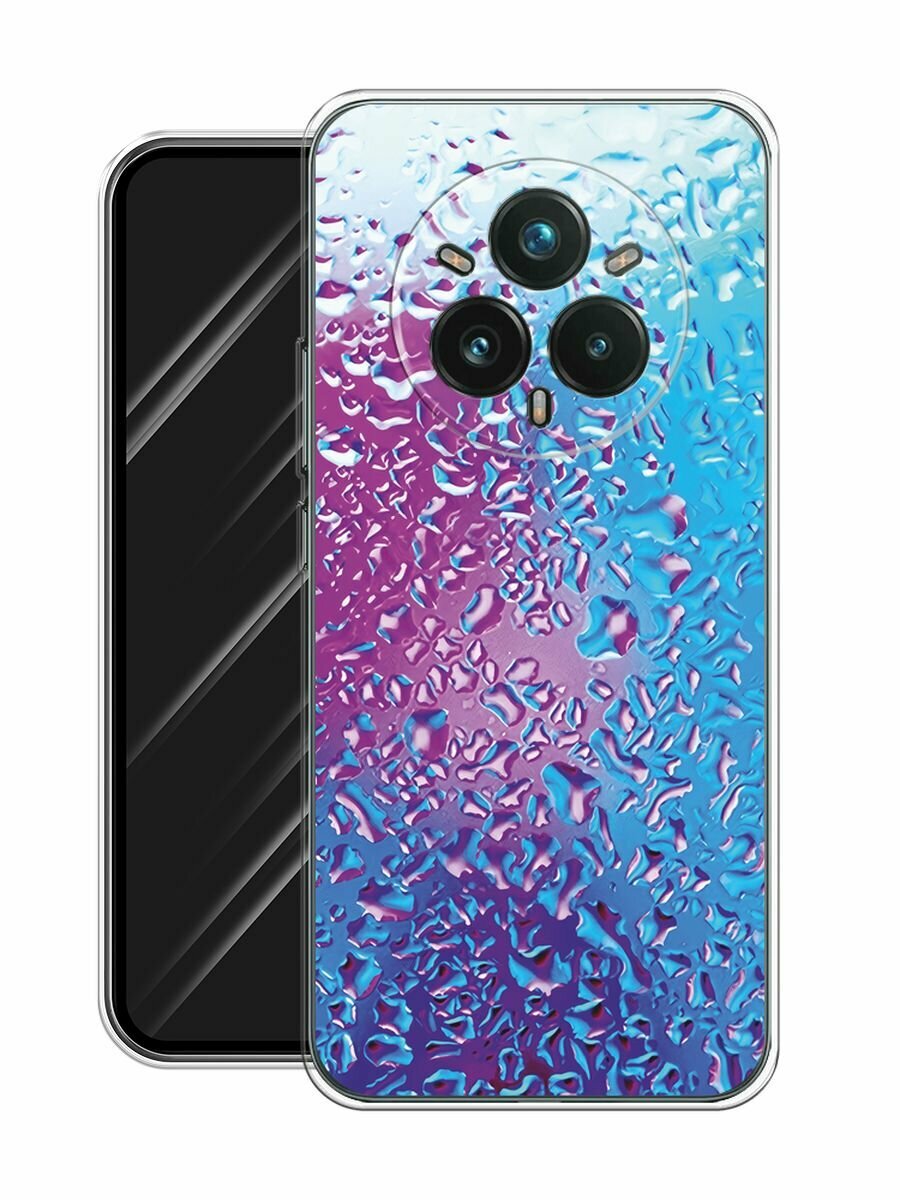 Чехол на Realme 14 Pro / Реалми 14 Про с принтом "Капли на стекле" — фото 1