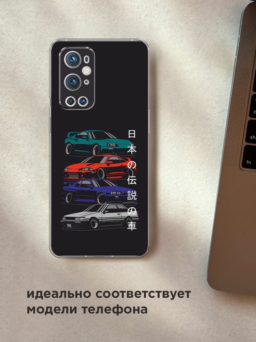 Чехол на OnePlus 9 Pro / ВанПлас 9 Про с принтом "JDM Legend cars" — фото 1