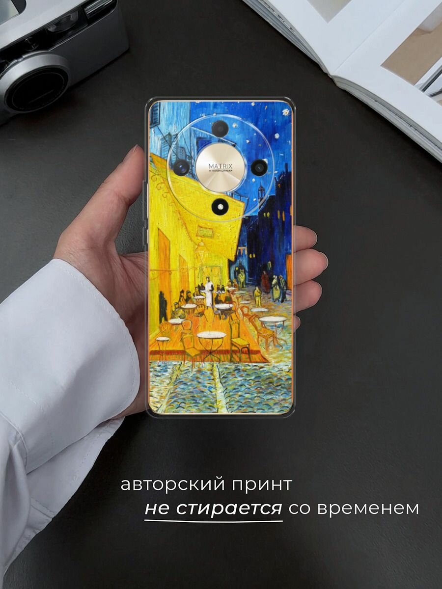 Чехол на Honor X9b / Хонор X9B с принтом "Ван Гог Желтый дом" — фото 1