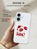 Чехол на Apple iPhone 16 / Айфон 16 с принтом "Полароид губы 2"
