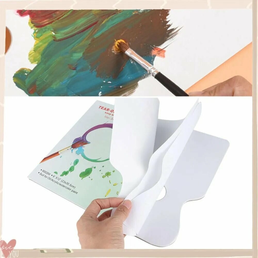 Одноразовая бумажная палитра