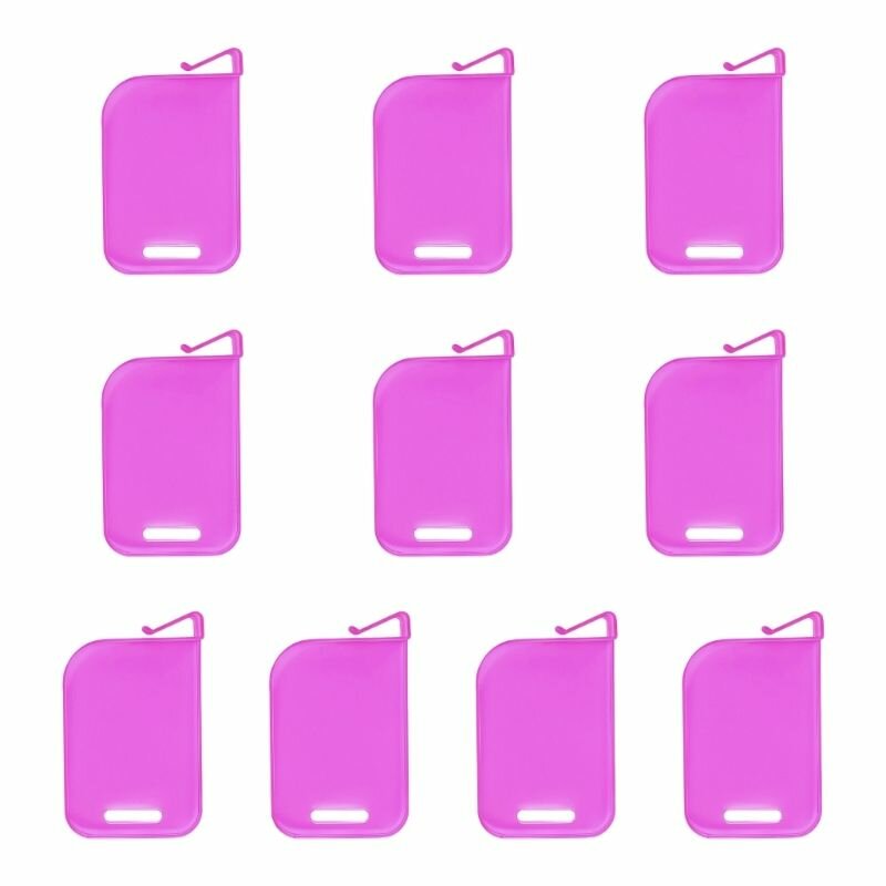 10 штук Пластиковые разделители для хранения коллекционных карт, Фиолетовый