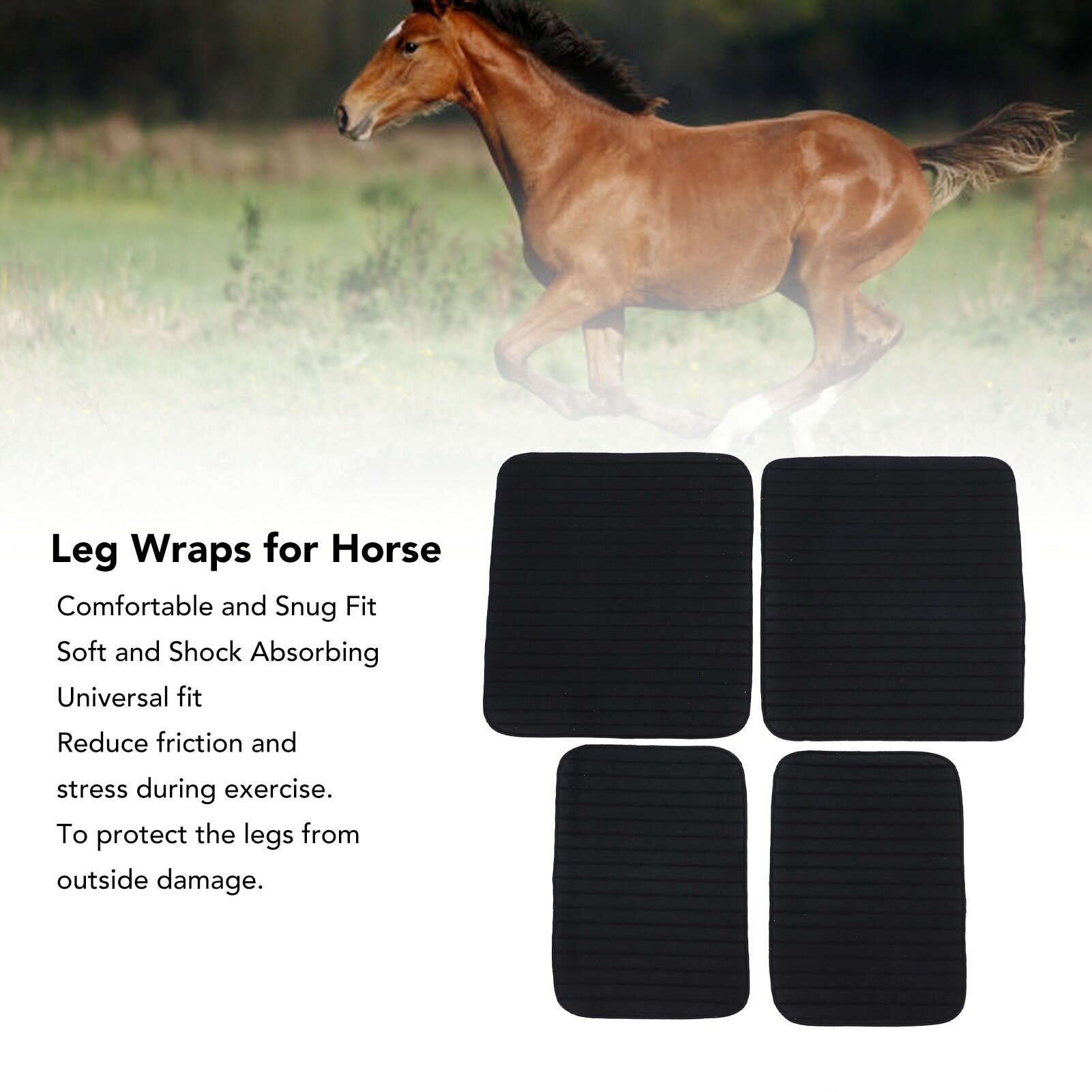 Амортизирующие бинты для ног лошадей. Удобные, плотно прилегающие бинты для лошадей. Предотвращение пролежней.