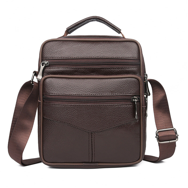 Sac messager en cuir pour homme, элегантная сумка на бандульере, cuir pleine fleur de qualité superieure, деловой стиль, деконтрактный, бордовый