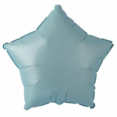 Воздушный шар GRABO "Звезда", без рисунка, Сатин Pastel Blue, 18 дюймов