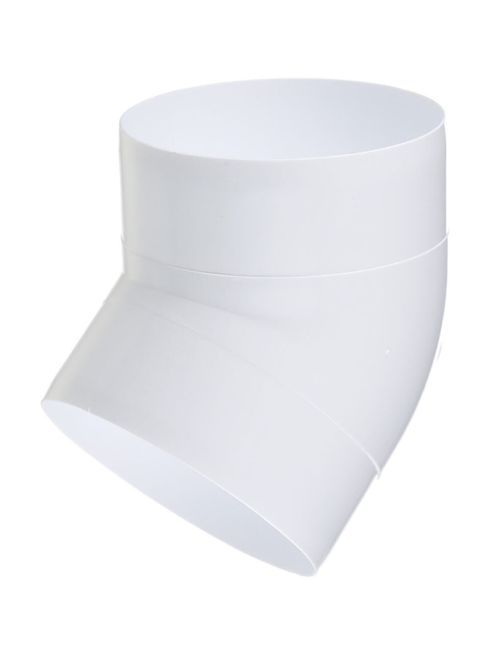 Колено для круглых воздуховодов пластиковое d100 мм 45 град