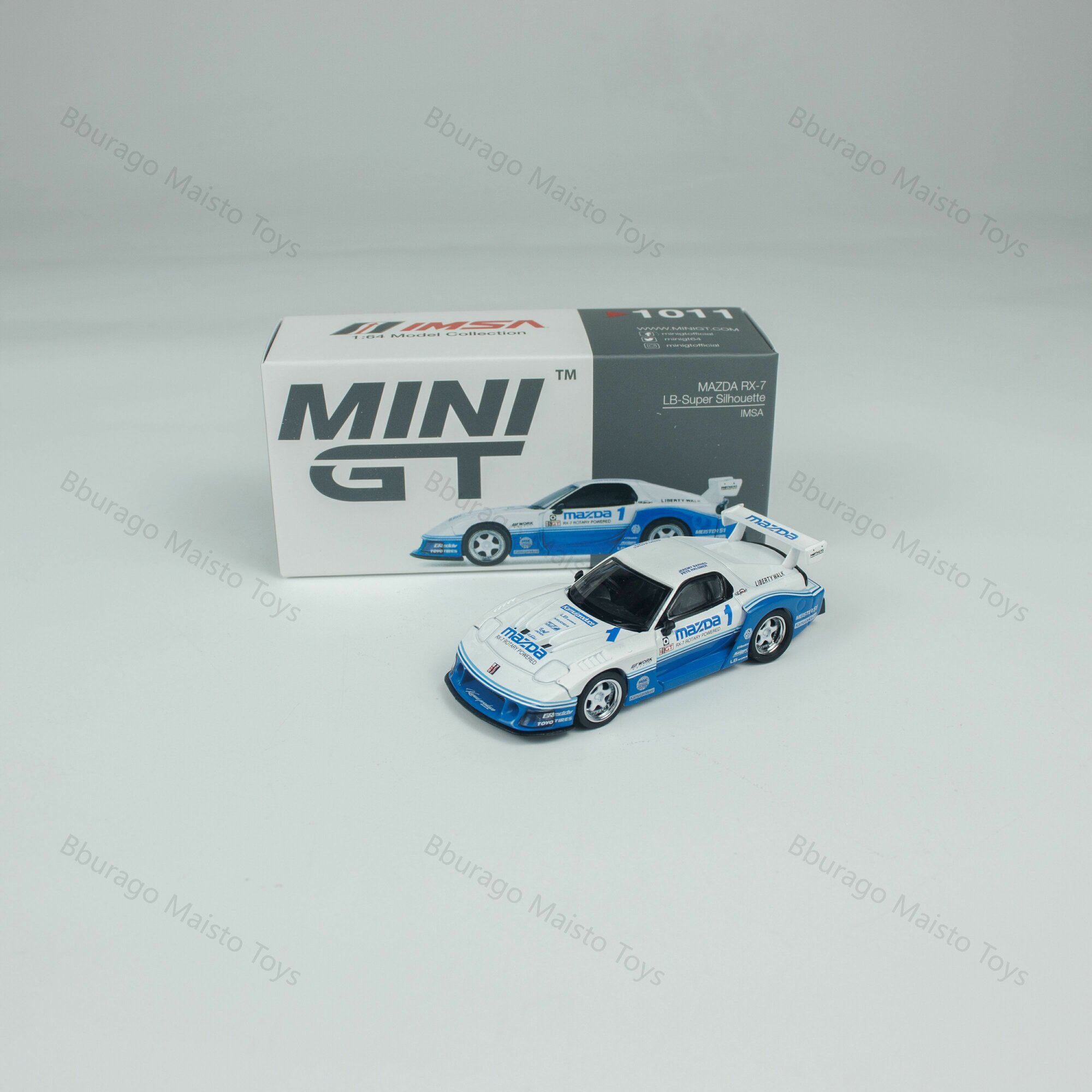 MINIGT 1:64 Mazda RX-7 LB-Super Silhouette IMSA отлитая под давлением модель гоночного автомобиля Игрушки