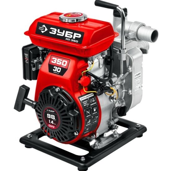 Мотопомпа Зубр бензиновая 350 л/мин МП-350