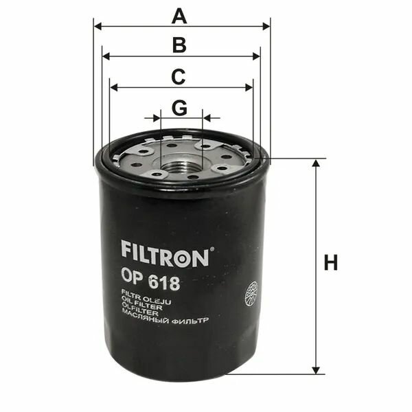Фильтр Масляный Filtron OP618