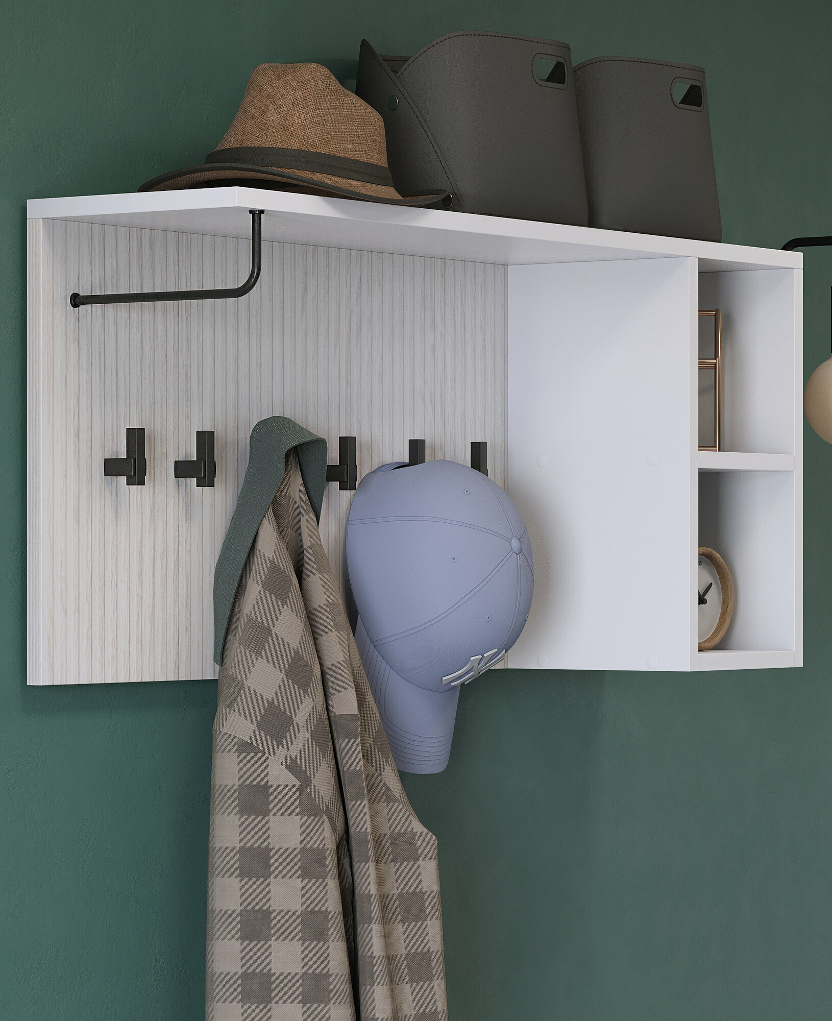 Вешалка настенная в прихожую Крафт Макси Лайт