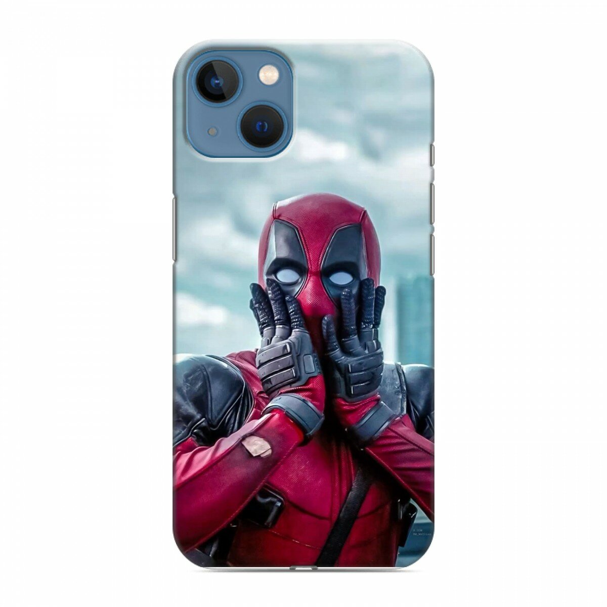 Чехол для Iphone 13 с принтом для мальчиков с Дэдпулом (Айфон 13) — фото 1