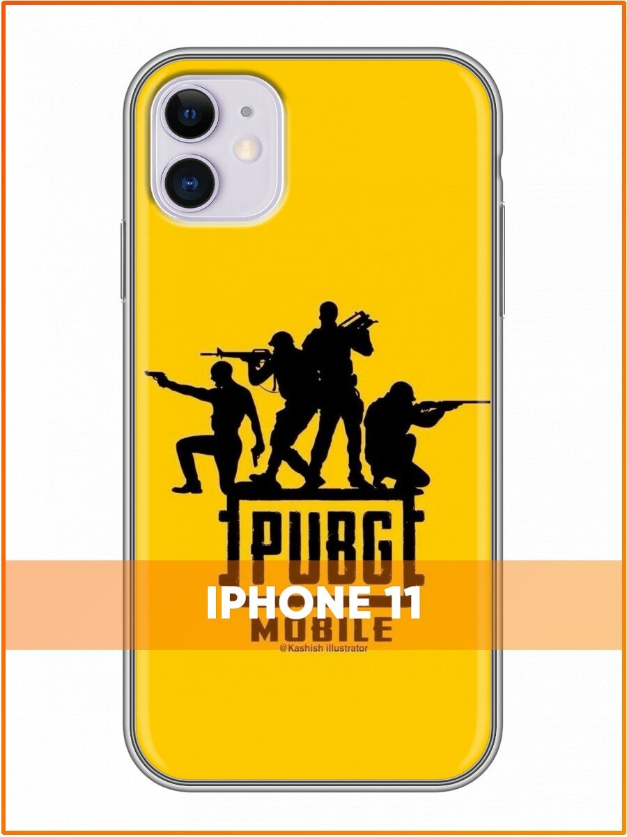 Чехол для Iphone 11 с принтом Для мальчиков PUBG (Айфон 11)