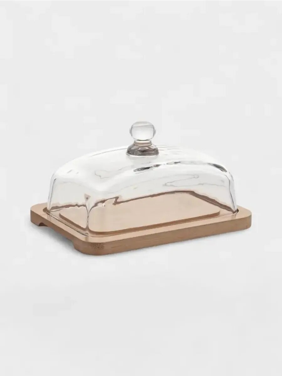 Стильная масленка с бамбуковым основанием