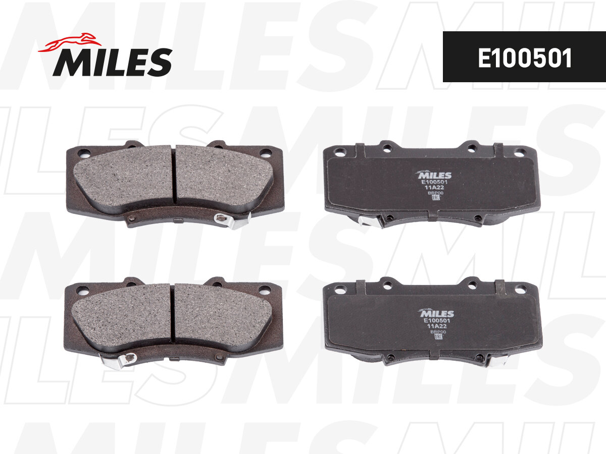 MILES Колодки тормозные TOYOTA HILUX 05- передние