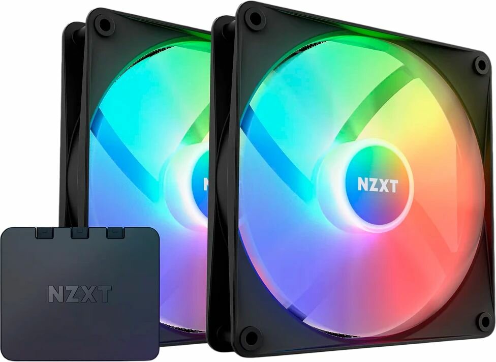Вентилятор для корпуса NZXT F140 RGB Core Black (2 шт.) (RF-C14DF-B1)