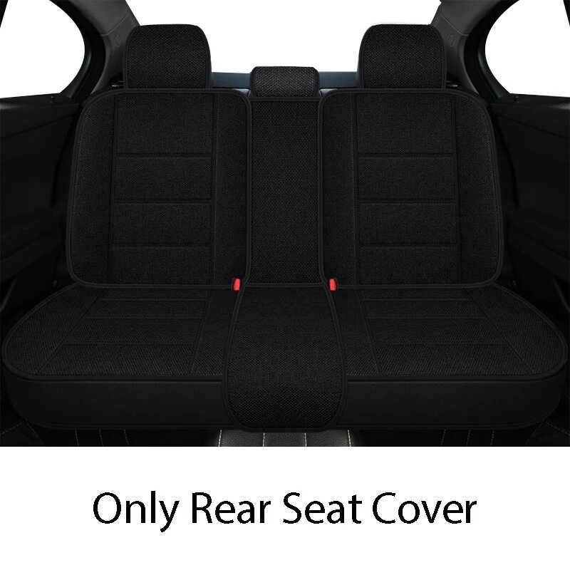 Роскошные универсальные чехлы на автомобильные сиденья для Opel Vectra C B Insignia Astra J K H Corsa D E F Grandland X, авто аксессуары для интерьера Rear Seat-Black