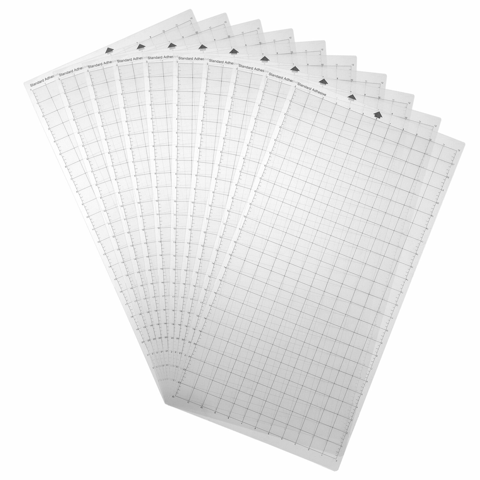 Заменная режущая коврик Прозрачный клейкий коврик с измерением сетки 12x24 дюйма для силуэта камеи Исследуй Плоттер.