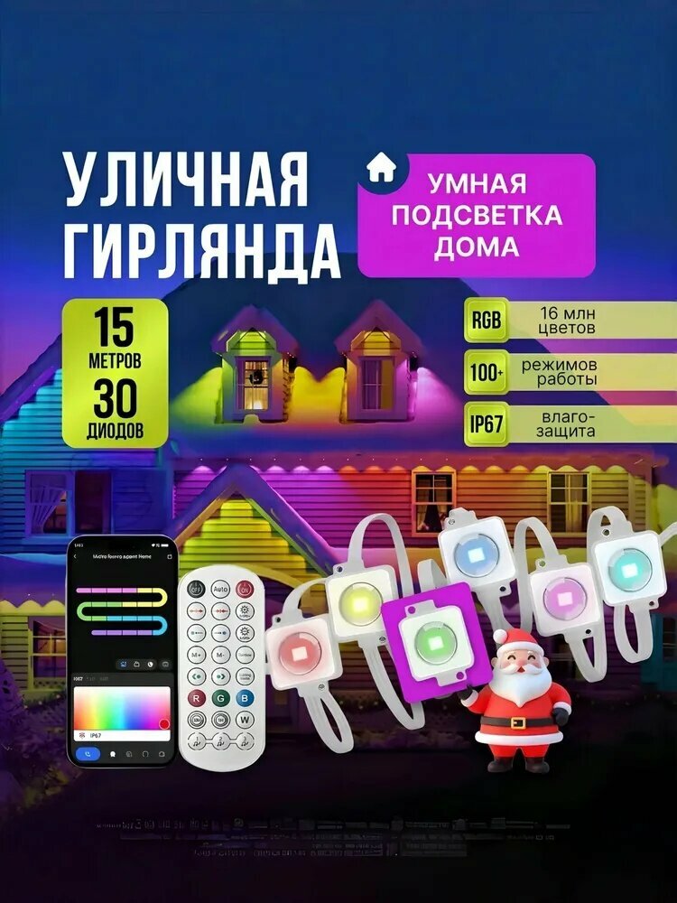 Электрогирлянда интерьерная Штора Светодиодная 400 ламп, 2 м, питание От сети 220В, 1 шт