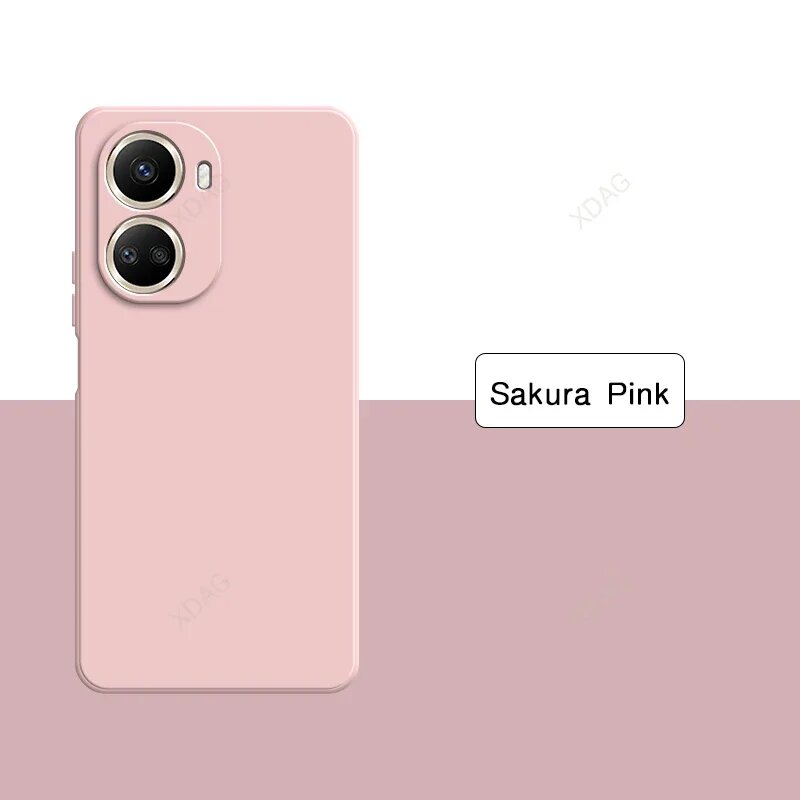 Чехол из жидкого силикона для Huawei Nova10 Nova 10 SE 10SE Розовый, Sakura Pink, Huawei Nova 10 SE