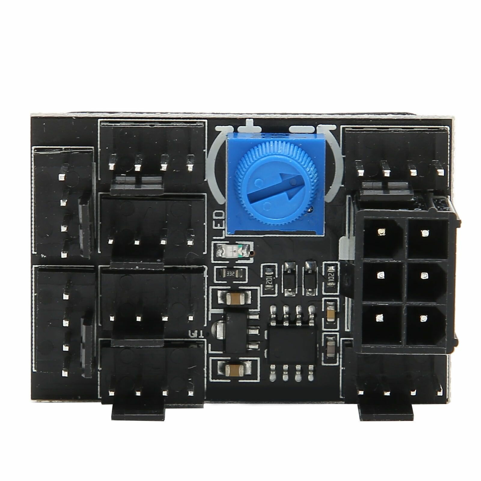 PWM-хаб вентиляторов, PCB черный, высокая мощность, простая установка