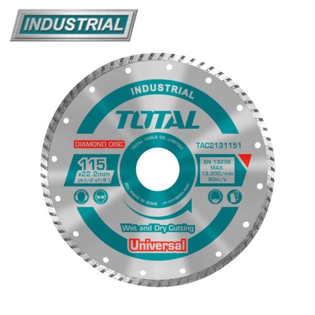 Диск алмазный TOTAL TAC2131151, ультратонкий, для разных материалов
