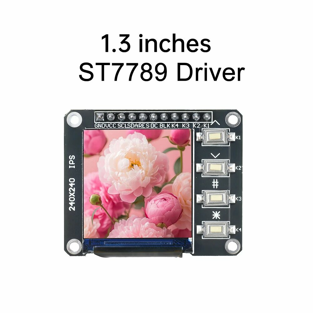 1.3" IPS ST7789 дисплей для проектов