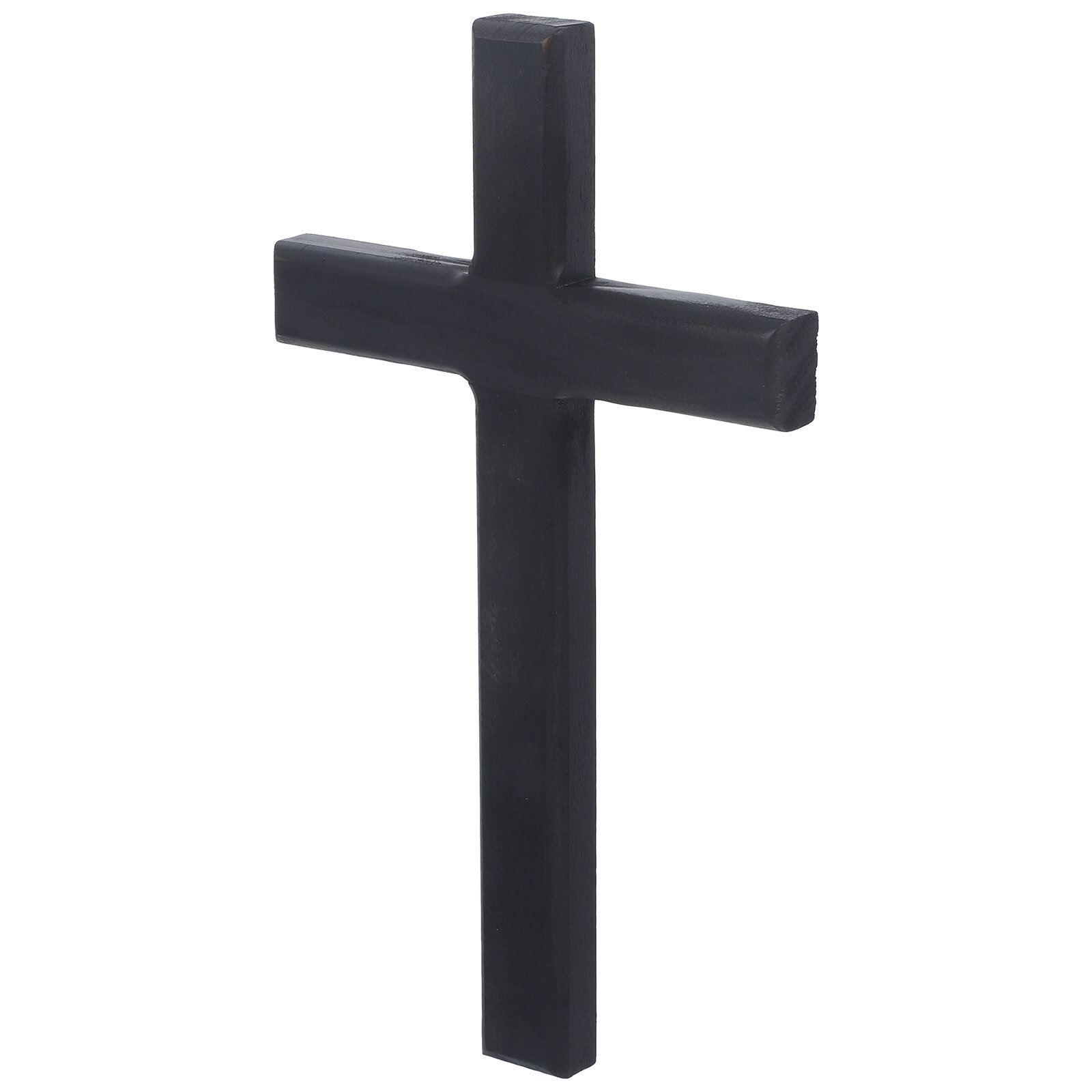 Антикварная Плакетка Крест, Декоративный Элемент, Черного Цвета, Из Дерева, 28.00X16.00X1.70См