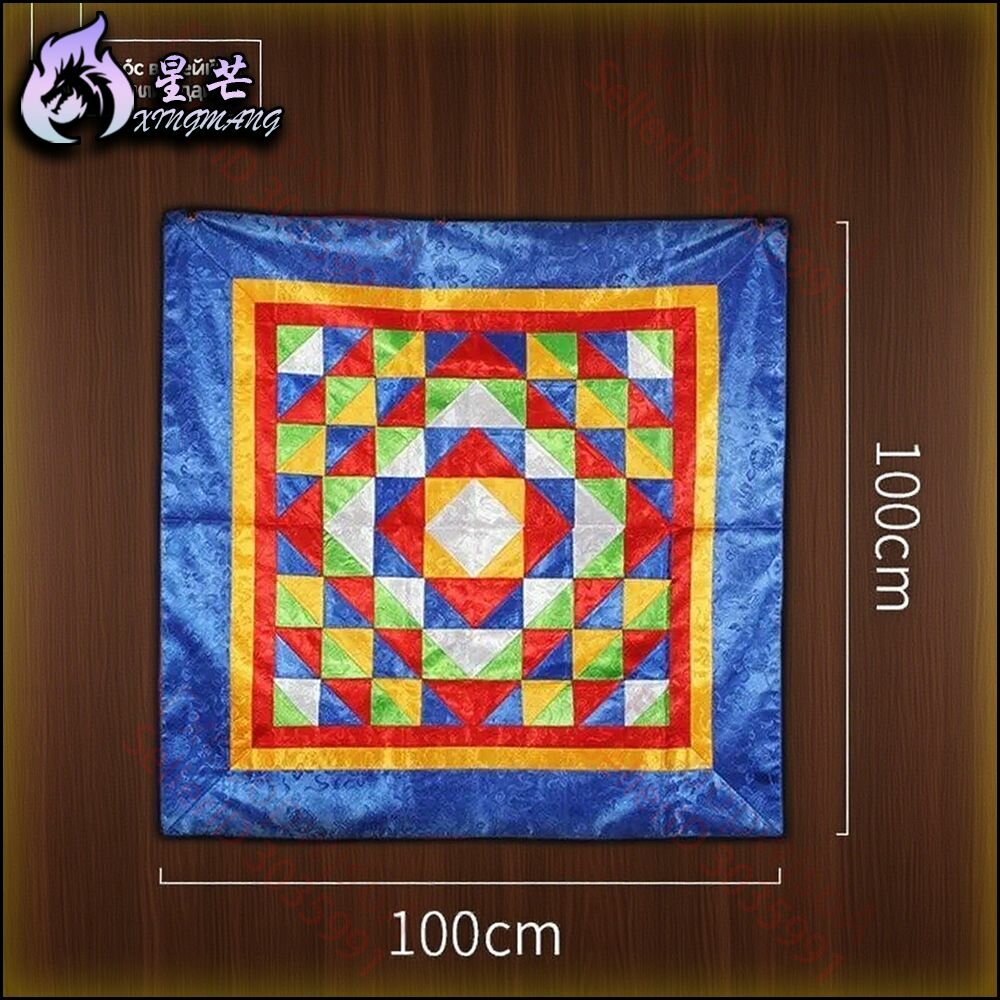 Покрывало для алтаря "Пять стихий" (100 100 см) - лоскутная техника, хлопок