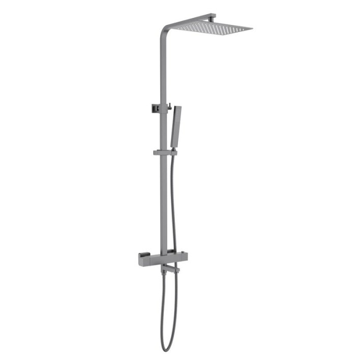 Душевая стойка Timo Tetra-Thermo SX-0169/18, с термостатом, черное золото