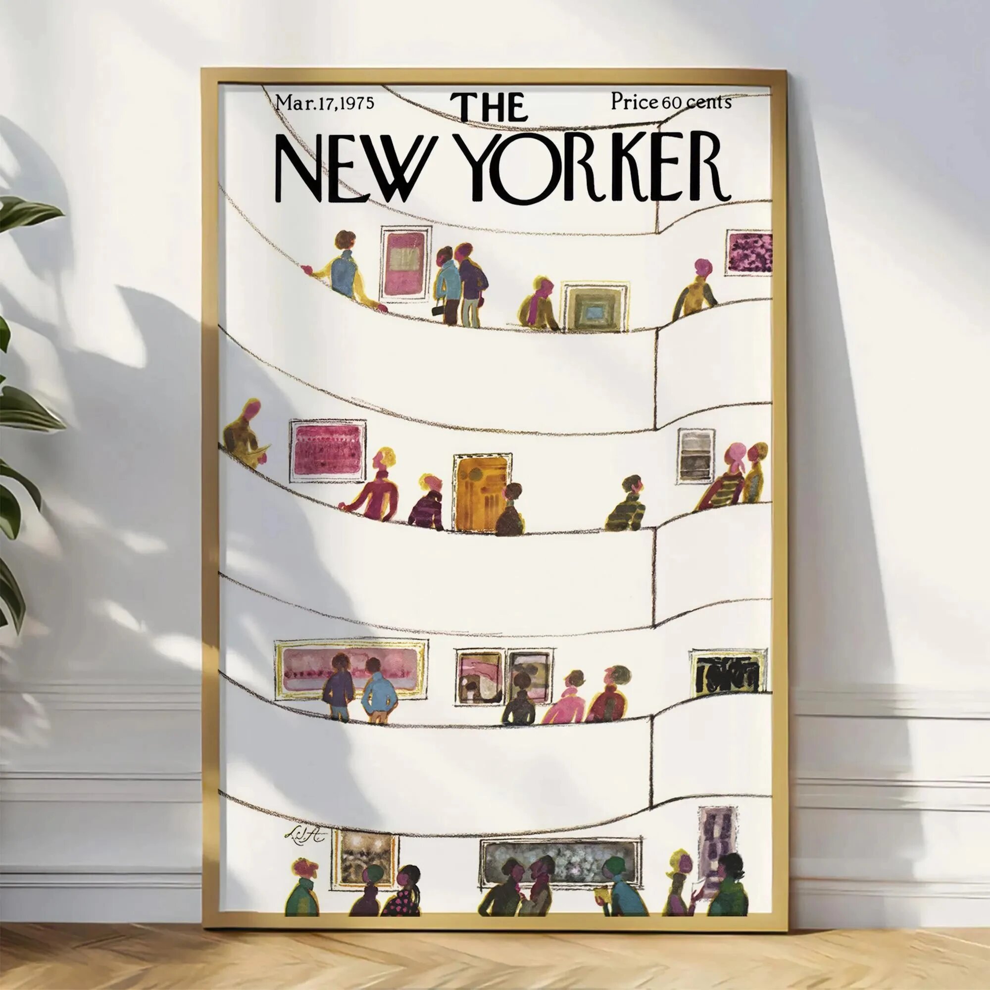 Постер The New Yorker 1973, 20x30см, PF57685