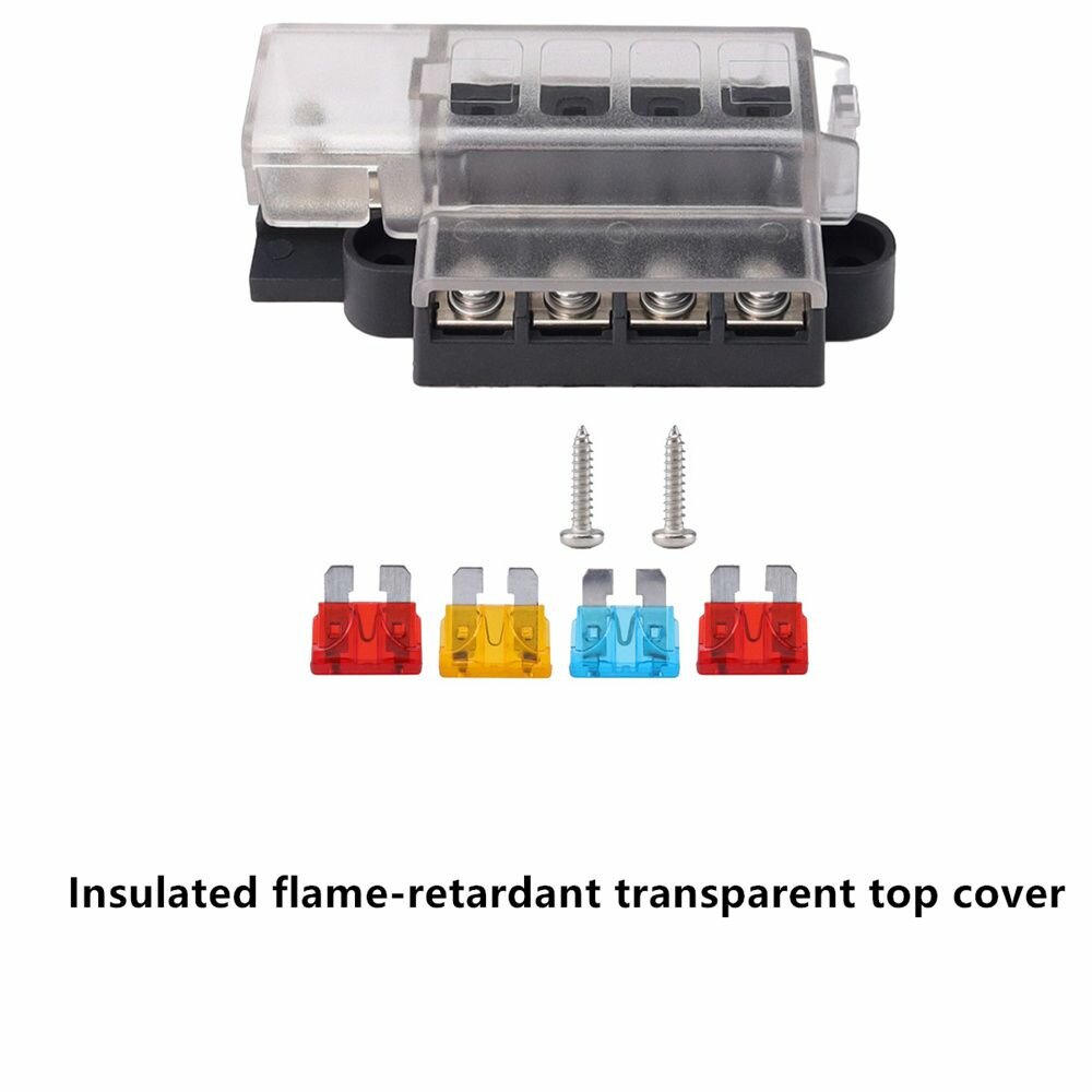 4-х полюсный комплект предохранителей для автомобилей и грузовиков 32в с ножевыми предохранителями и автоматическими выключателями