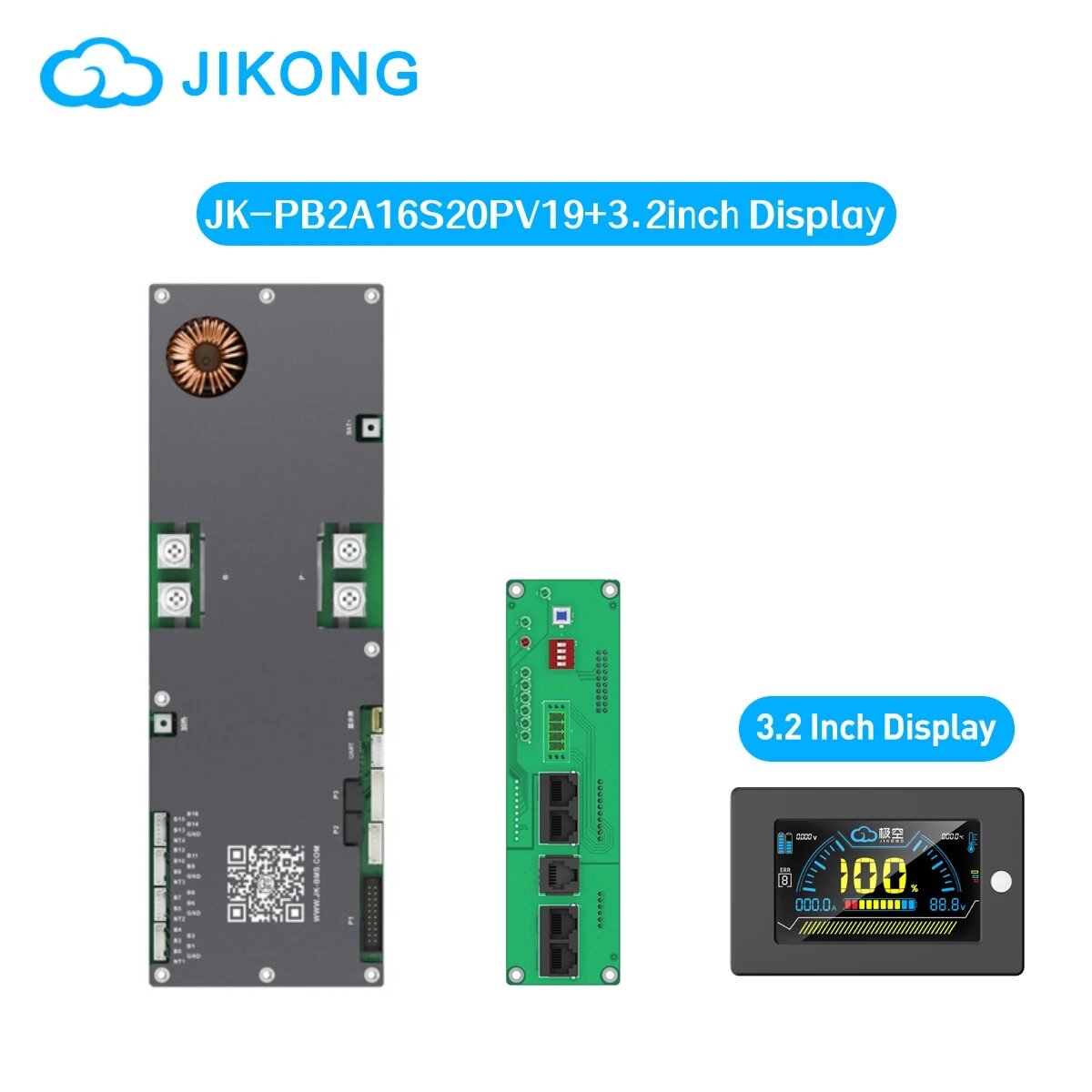 JIKONG V19 BMS для LIFEPO4 аккумуляторов JK-PB2A16S20PV19 A