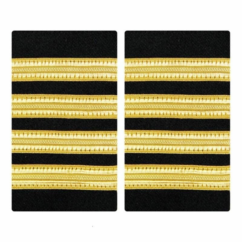 Капитанские погоны с золотыми полосами, Стиль 1