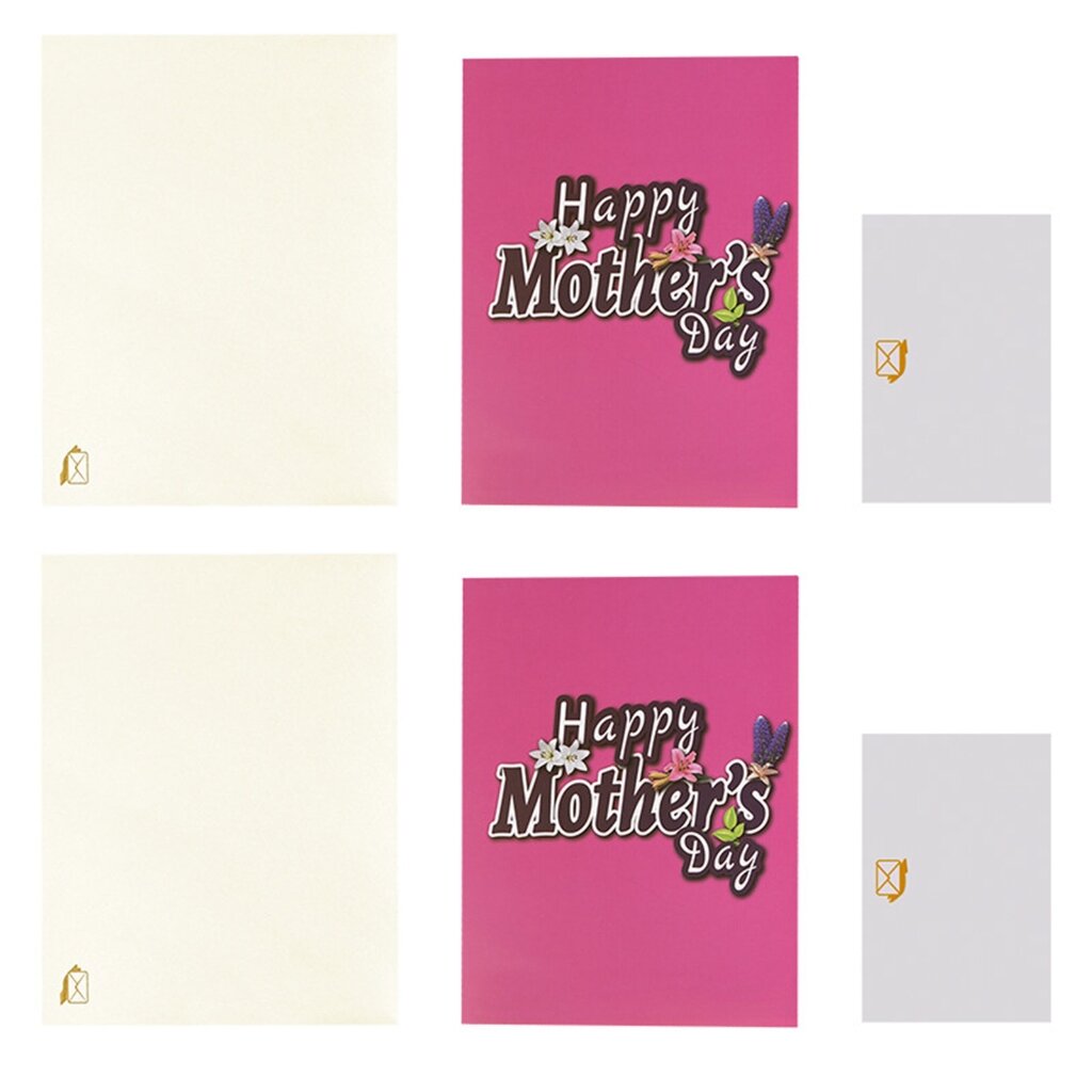 День матери 3D цветочные карты благословения