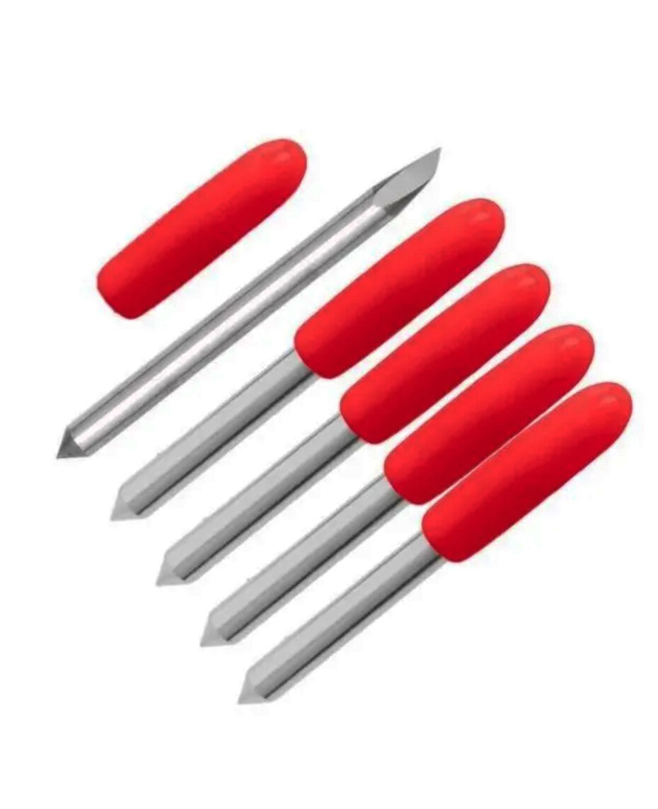 Адаптированные ножи-лезвия для плоттера Cricut Maker, угол 45 градусов, цена за 5 ножей