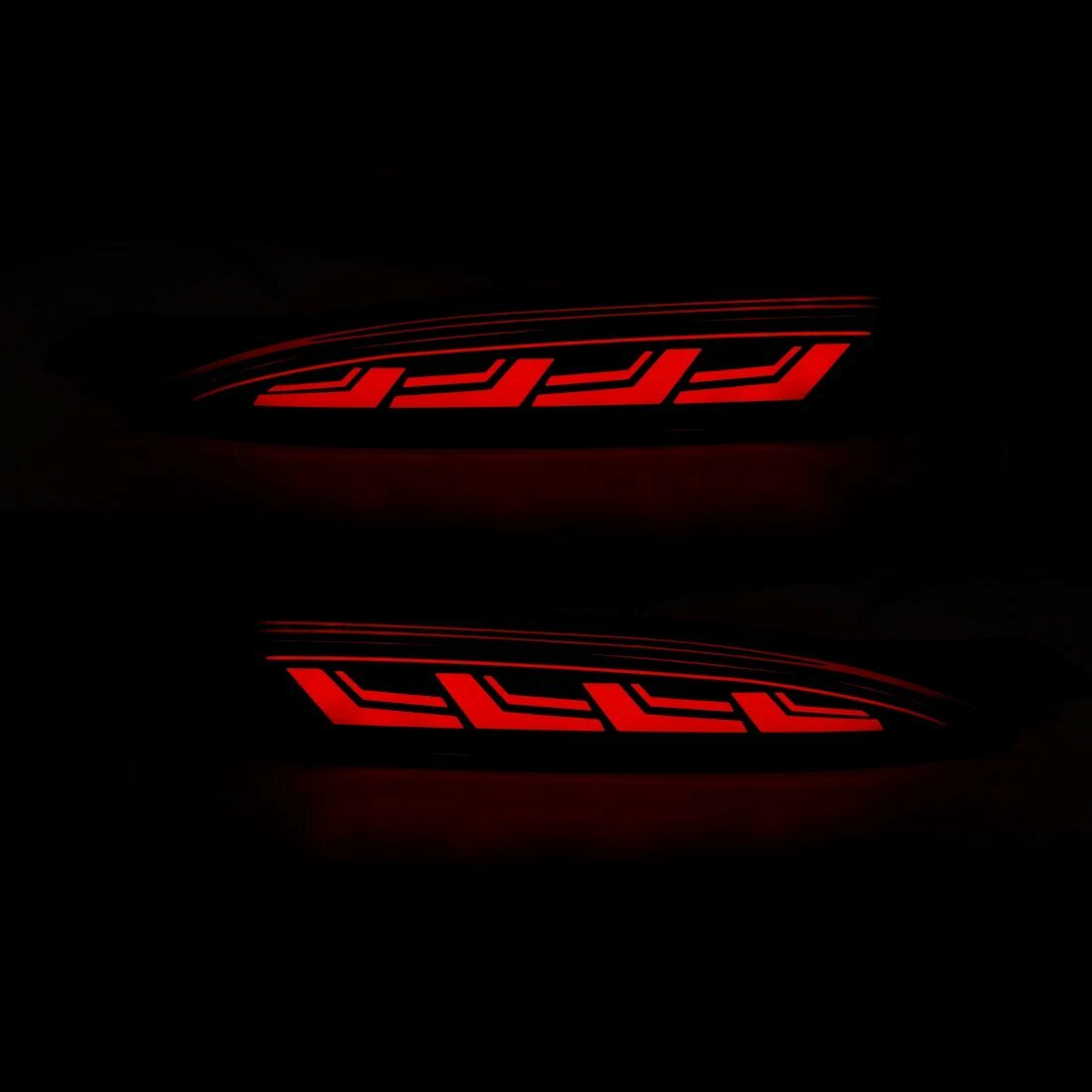 Светодиодные Задние Бамперные Фонари (отражатели) Для Mazda CX-5 2022-2023 С Автоматическим Red A