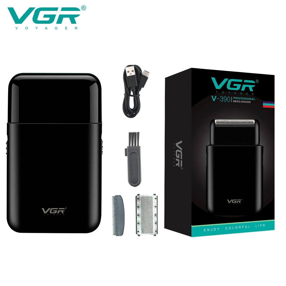 Электробритва VGR V-390 mini, черная