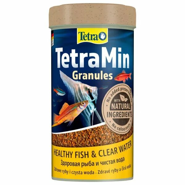 Сухой корм для рыб, рептилий Tetra TetraMin Granules, 250 мл, 100 г
