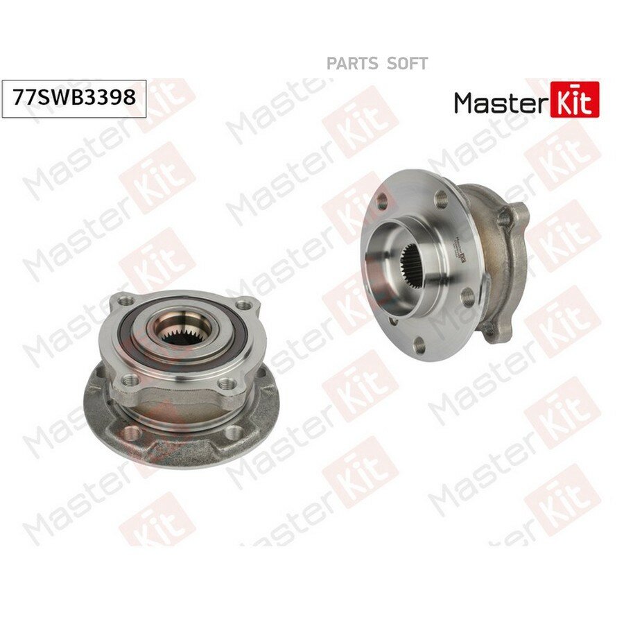 MASTERKIT 77SWB3398 77SWB3398 Ступица в сборе с подшипником перед. BMW X5 (E70 F15 F85)/X6 (E71 E72 F16 F86) 2006 - ()
