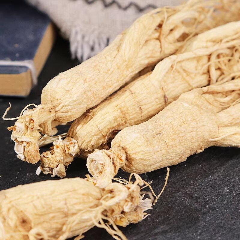 350 г Цельный сушеный корень белого женьшеня Panax ( Whole dried White Panax ginseng root )