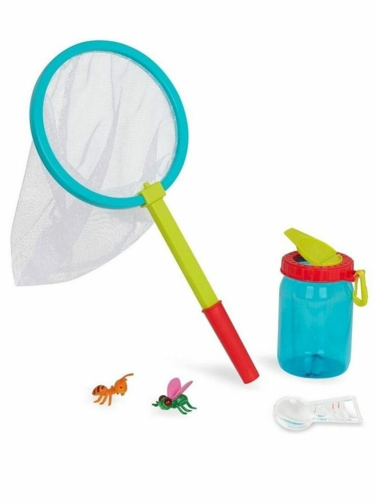 BATTAT Игровой набор Поймай букашек сетка, лупа и жуки для детей от 3 лет