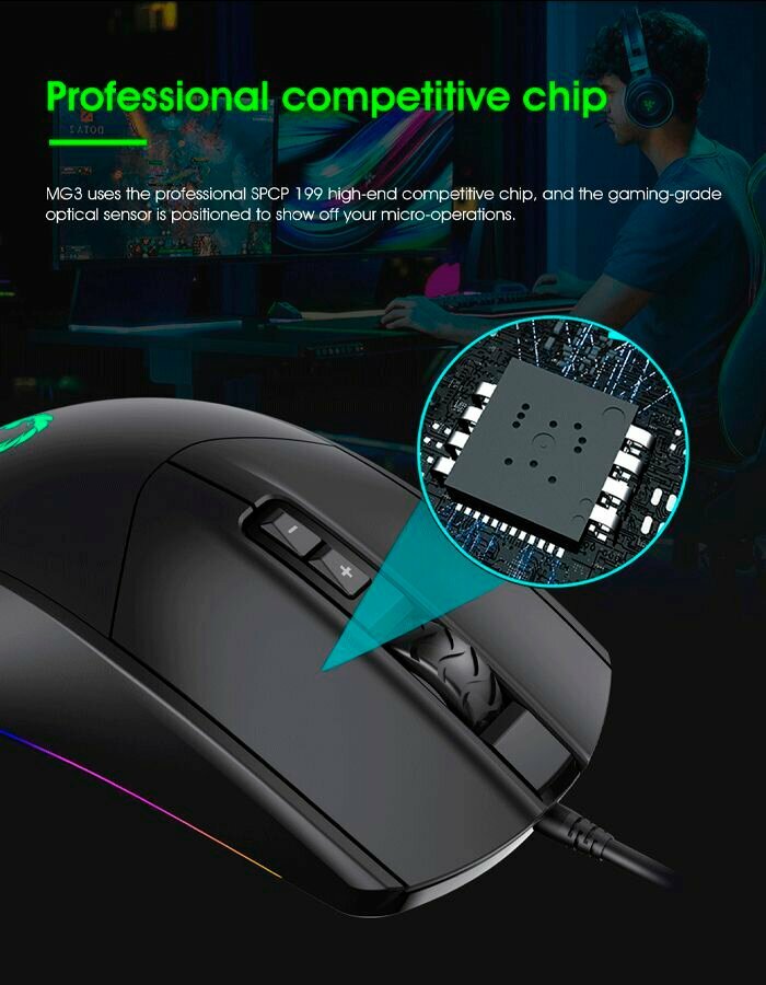 Мышь GAMEMAX MG3, Серая — фото 1