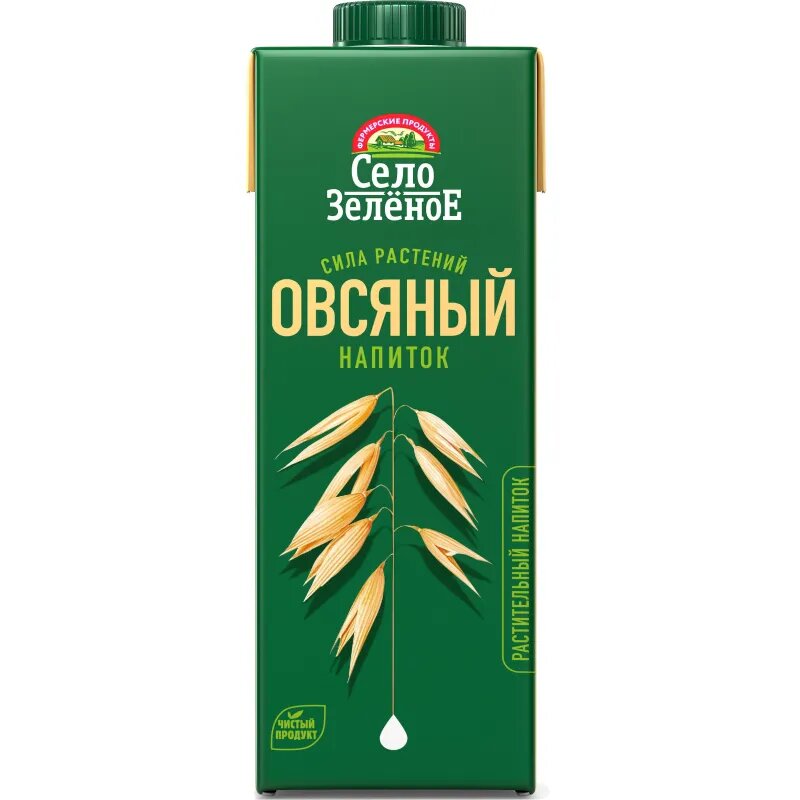 Напиток растительный Село Зелёное Овсяный 1.8% у/п  TBA 1л